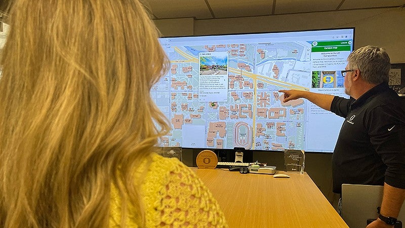 The UO's groundbreaking campus map gets major upgrade | OregonNews