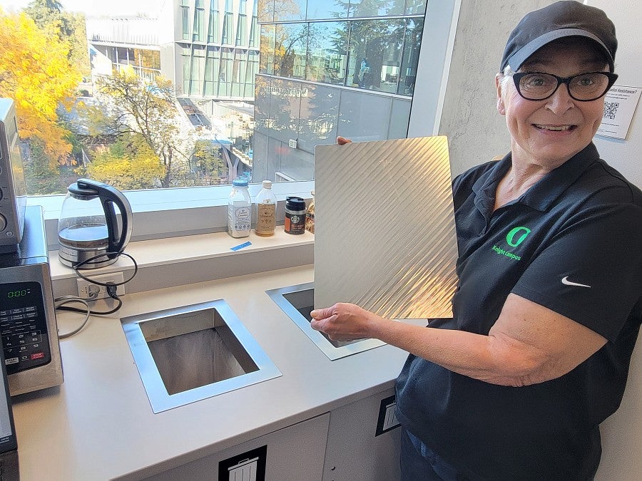 Knight Campus trash covers show no good idea goes to waste | OregonNews